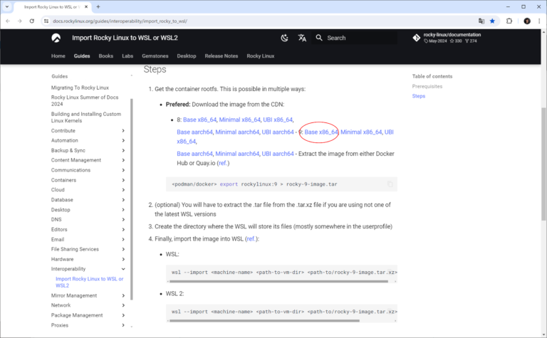 WSL2 (2): WindowsでRocky Linux - The Running Dog in Dog Years